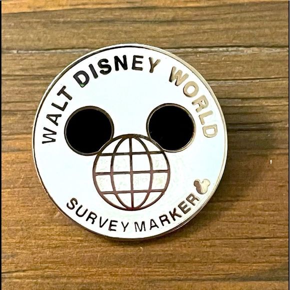 Disney | Accessories | Disney Wdw Survey Marker Hidden Mickey Pin ...